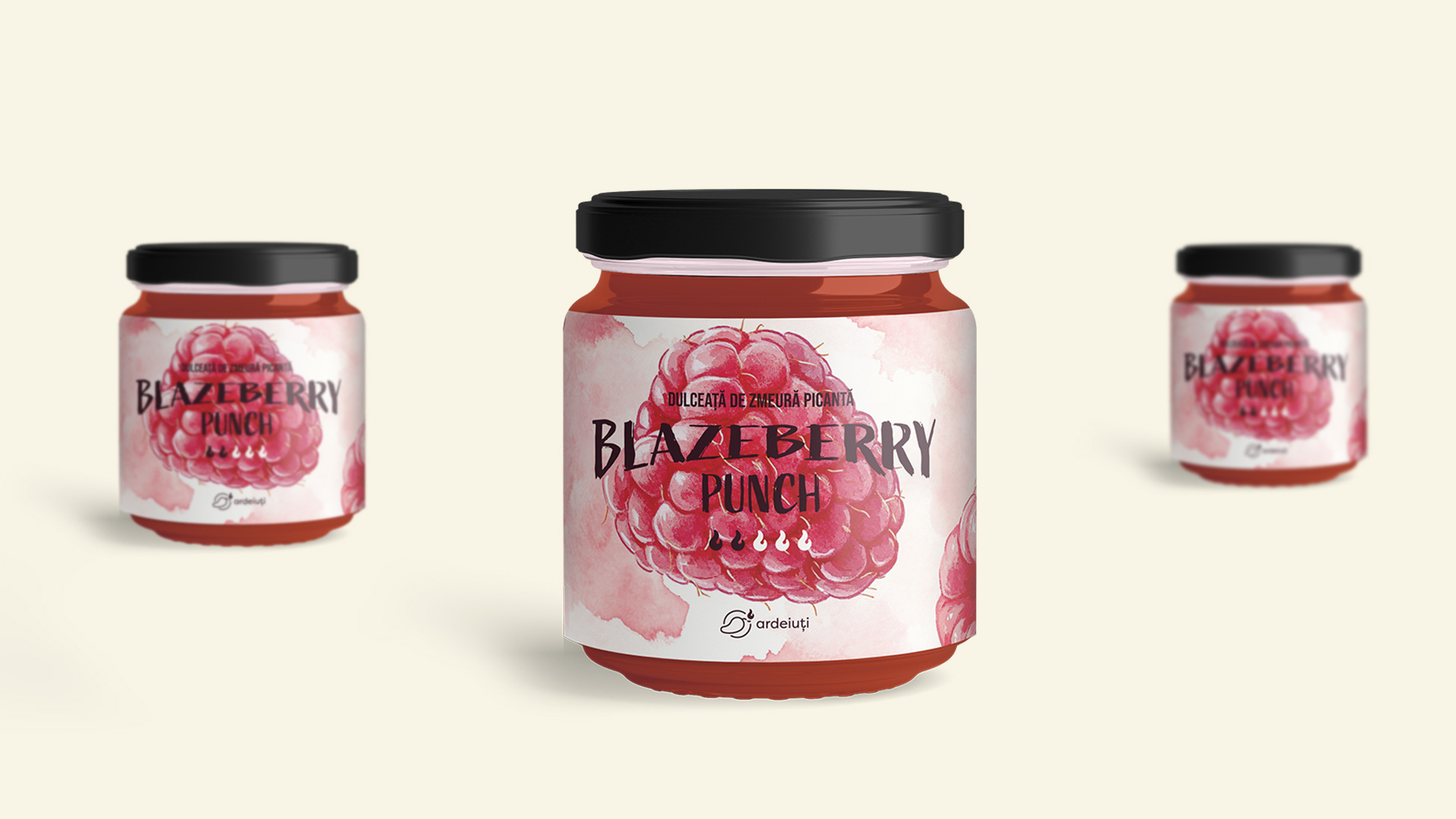 Dulceață de zmeura picantă Blazeberry Punch - Ardeiuți